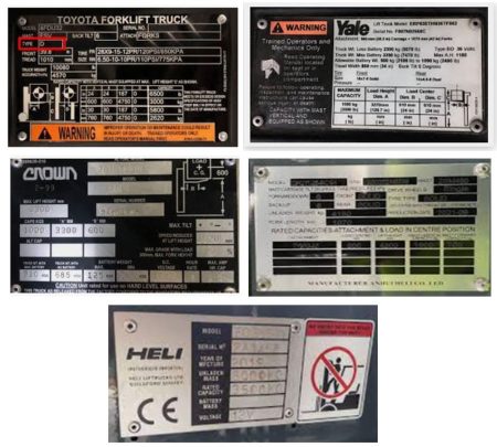 Understanding and How to Read the Forklift Load Plate - Forkserve